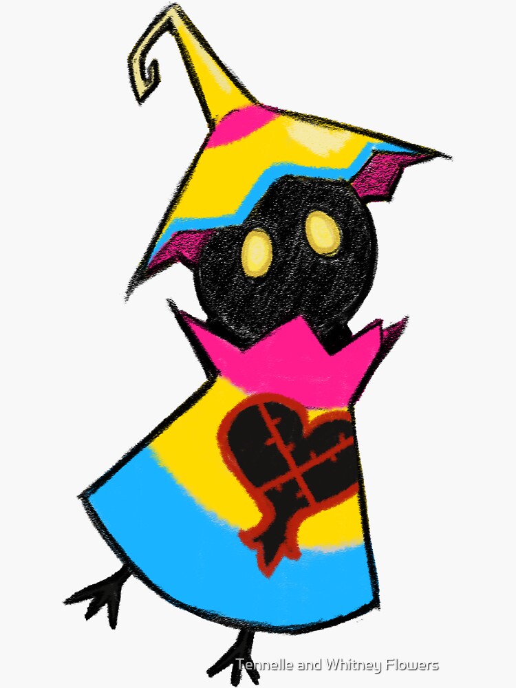 "Pan Harmony Heartless" Sticker by TennelleFlowers | Redbubble