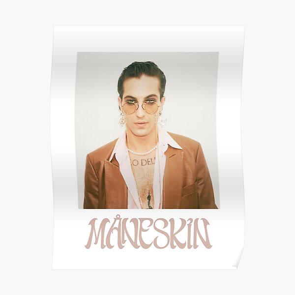 "Damiano David Maneskin" Poster for Sale by romarieofficial | Redbubble