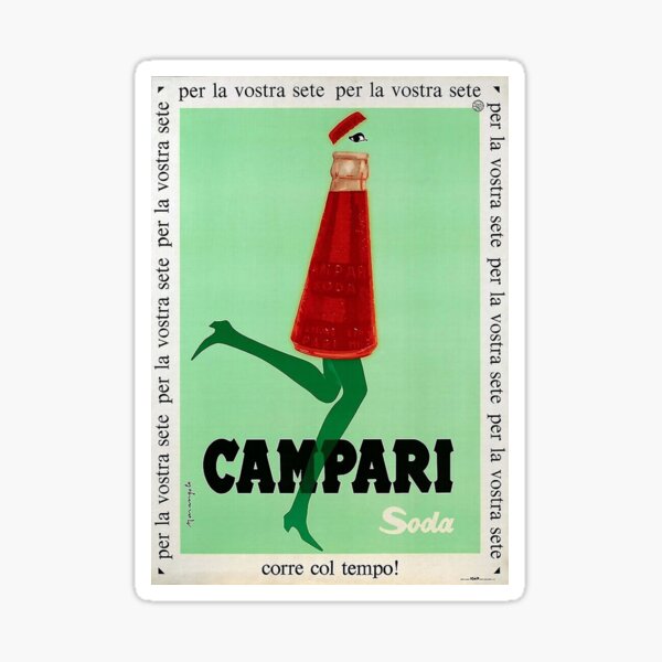 "Campari Soda" Sticker for Sale by carmenjimnez | Redbubble