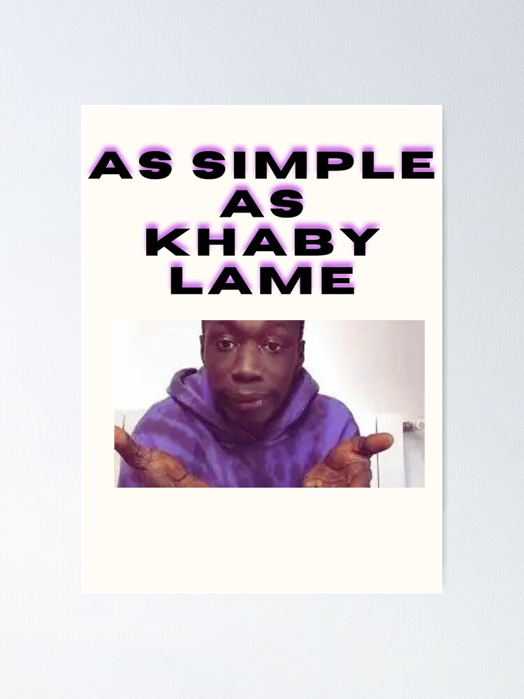 "viral tiktok kaby lame " Poster by Jrkpdesingers | Redbubble