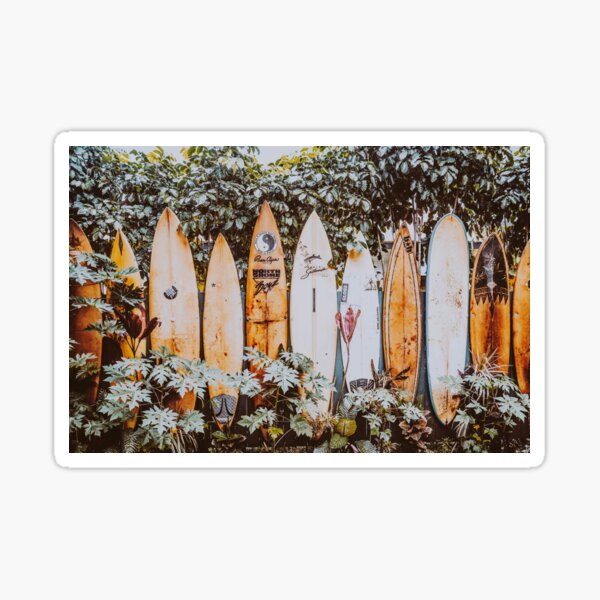 "lets surf xci / hanalei bay, hawaii" Sticker for Sale by mauikauai ...