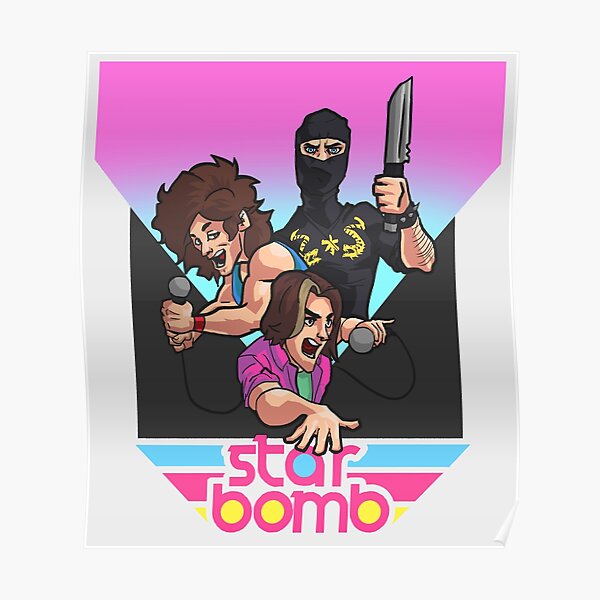 "Starbomb" Poster for Sale by DirkPower | Redbubble