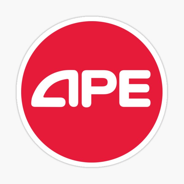 "Ape Logo" Sticker for Sale by pierrelaidesign | Redbubble