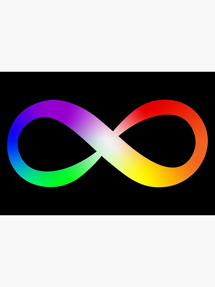 "Neurodiversity Rainbow Infinity Symbol " Art Print by AzraelAbbadon ...