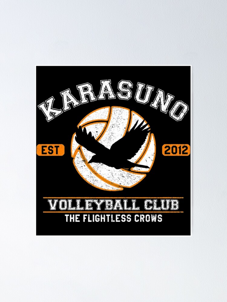 "Karasuno Volleyball club The flightless crows haikyuu logo classic ...
