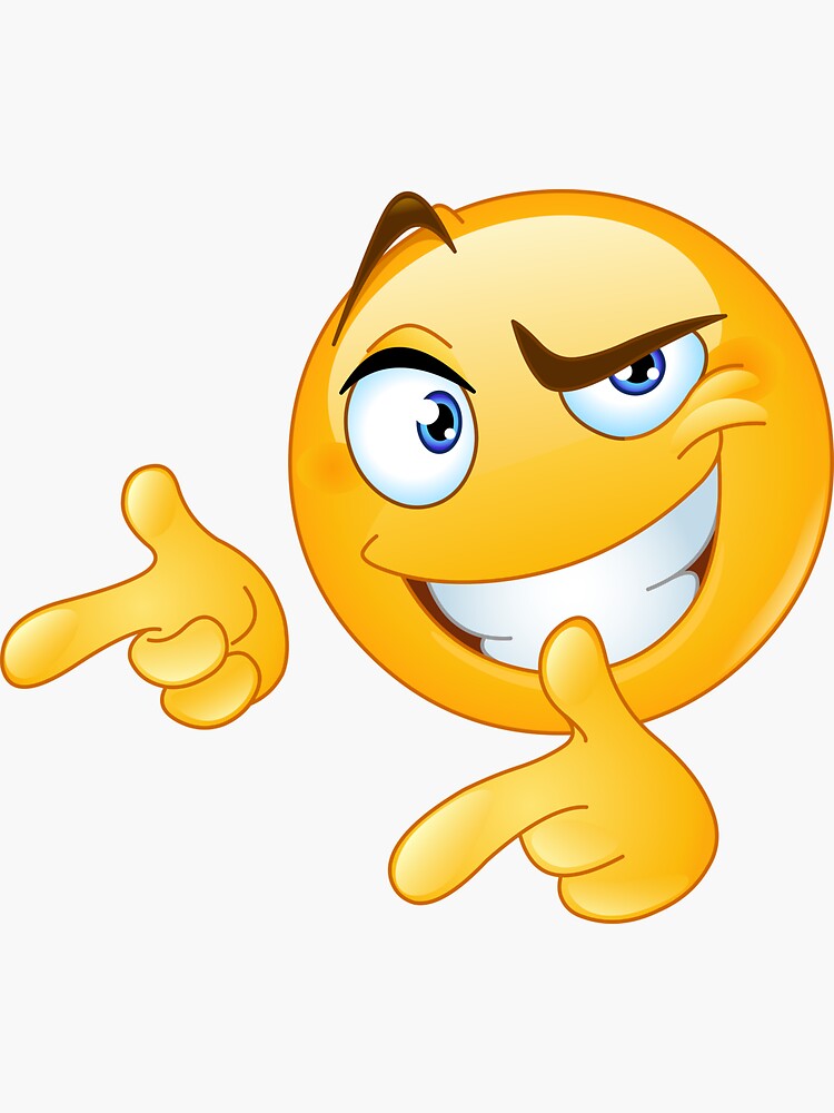 "Thumbs up Pointing Emoji" Sticker by yayayoy | Redbubble