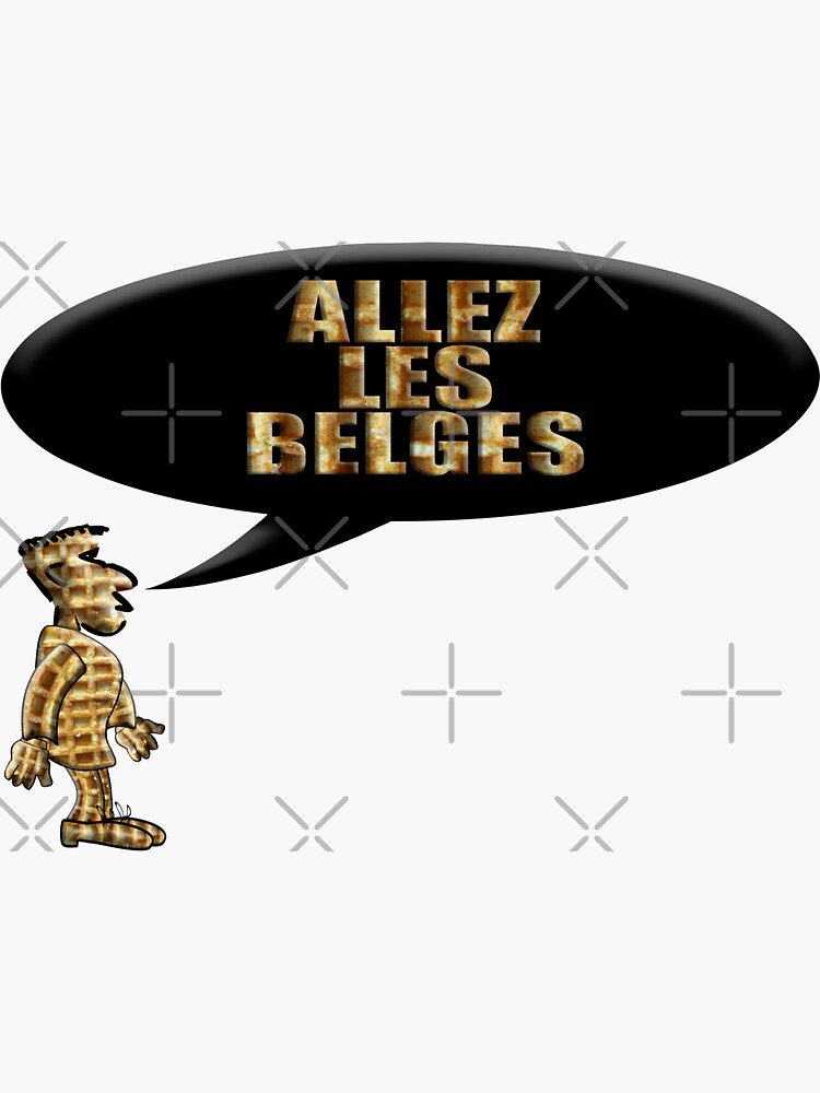 "Belgian fans shout "Allez les Belges" Les supporters belges crient ...