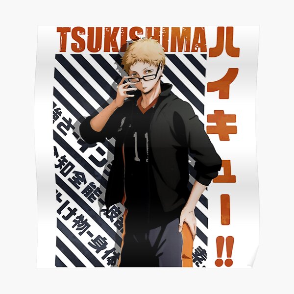 "Tsukishima character HaiKyuu poster classic" Poster by DeleeCharles ...