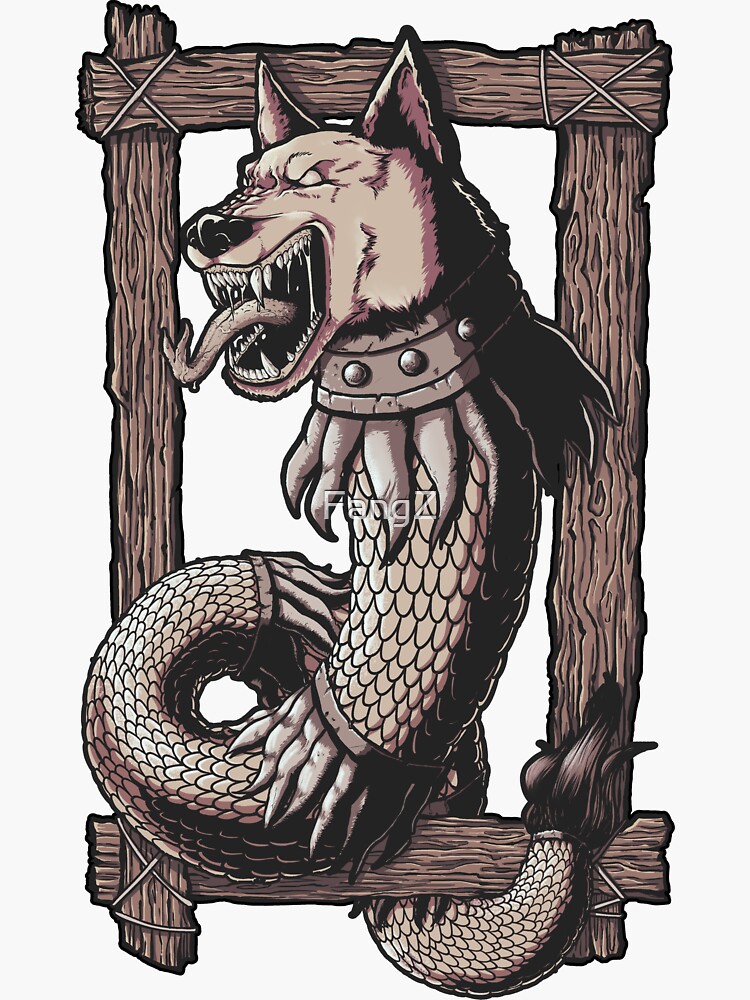 "Dacian wolf" Sticker for Sale by FangZ | Redbubble