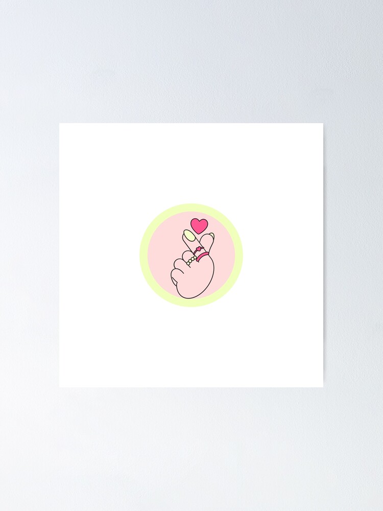 "Bts army heart saranghae sign design." Poster by Chicthingsonlyy ...