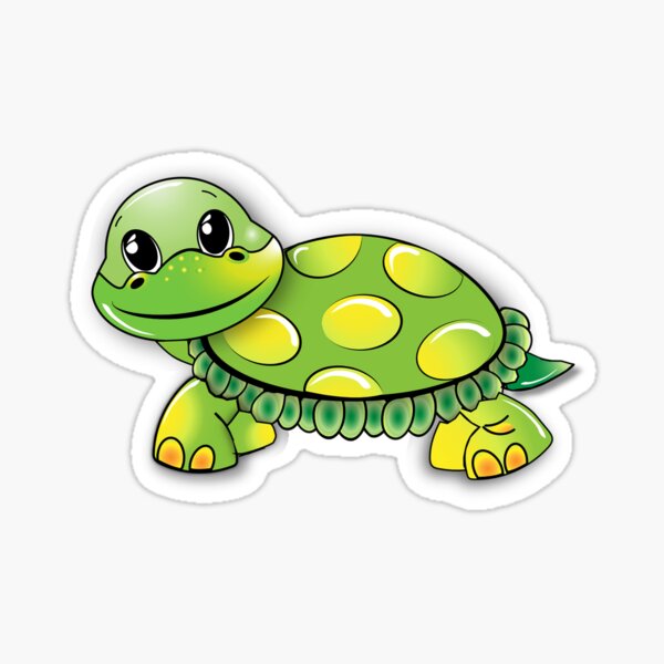 "Turtle" Sticker for Sale by Cartoon-animals | Redbubble
