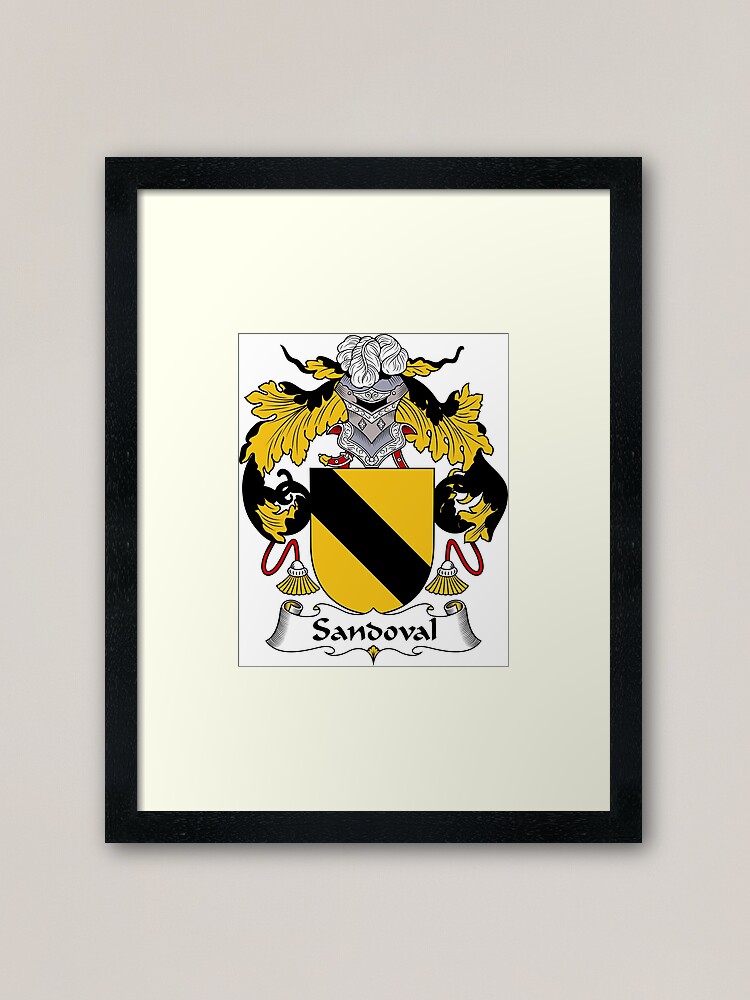 "Sandoval Coat of Arms/Family Crest" Framed Art Print by carpediem6655 ...