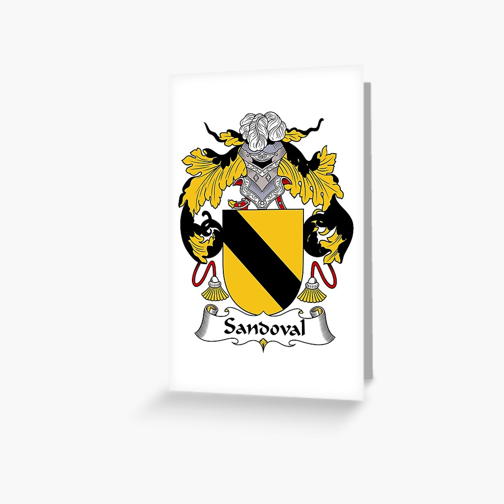 "Sandoval Coat of Arms/Family Crest" Greeting Card for Sale by ...