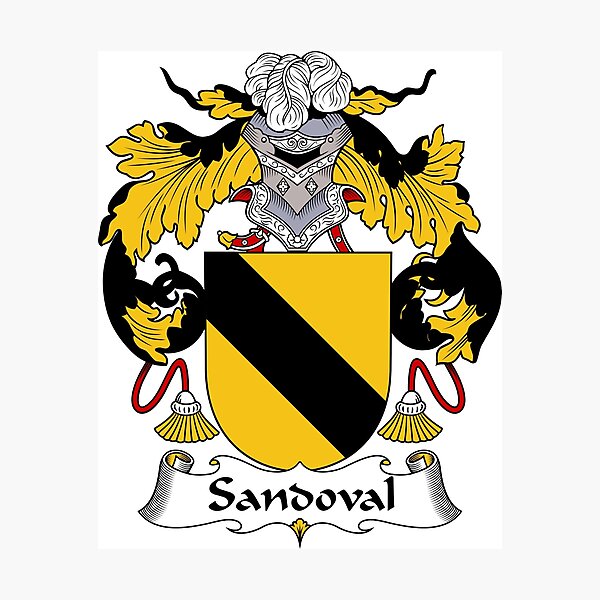 Lámina fotográfica «Escudo de armas / Familia de Sandoval» de ...