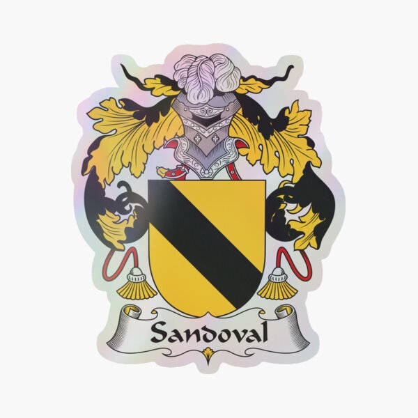 Sandoval Family Crest Brace Coat Of Arms Flag / Family Crest Flag