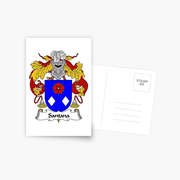 "Santana Coat of Arms/Family Crest" Postcard for Sale by carpediem6655 ...