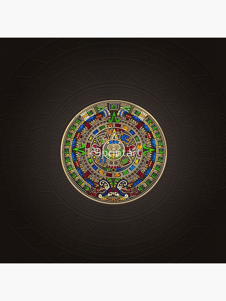 "Mayan Calendar - color" Poster for Sale by k9printart | Redbubble