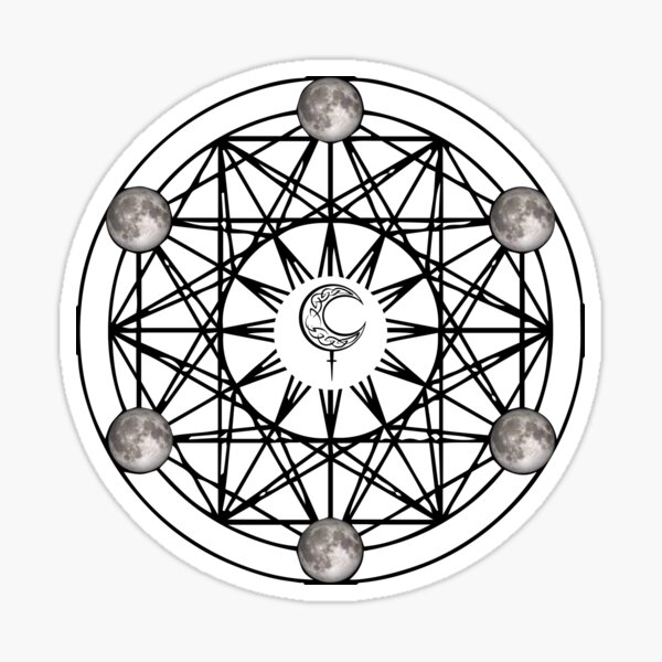 "Moon Lilith Mandala" Sticker for Sale by teeshirtcraze | Redbubble