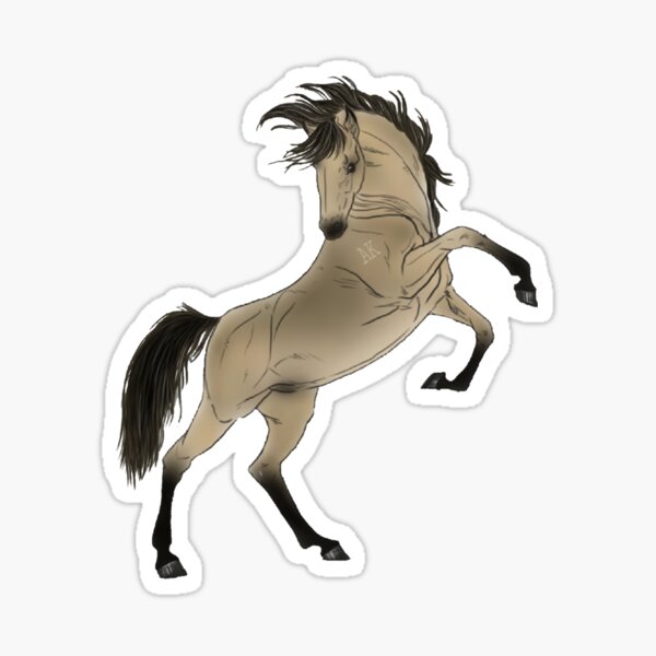 "Spirit Mustang" Sticker by annascreation | Redbubble