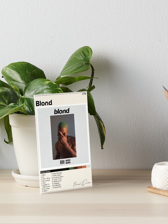 "Frank Ocean Poster | Blond Tracklist | Album Cover Poster | Poster ...