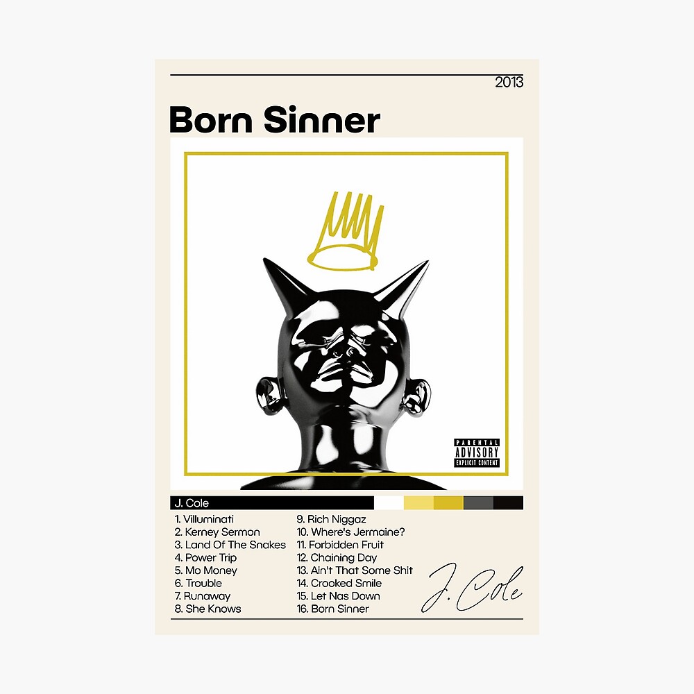 Wall Hangings Home & Living Born Sinner Deluxe Edition Poster Ablum ...