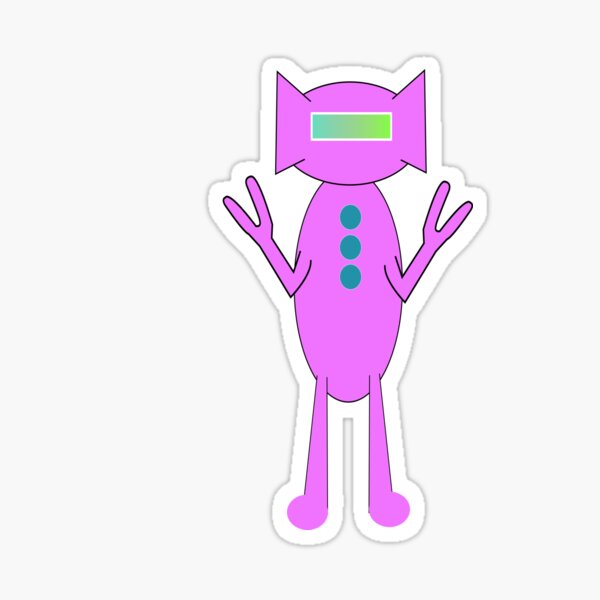 "Pink Alien" Sticker for Sale by happyboyz | Redbubble