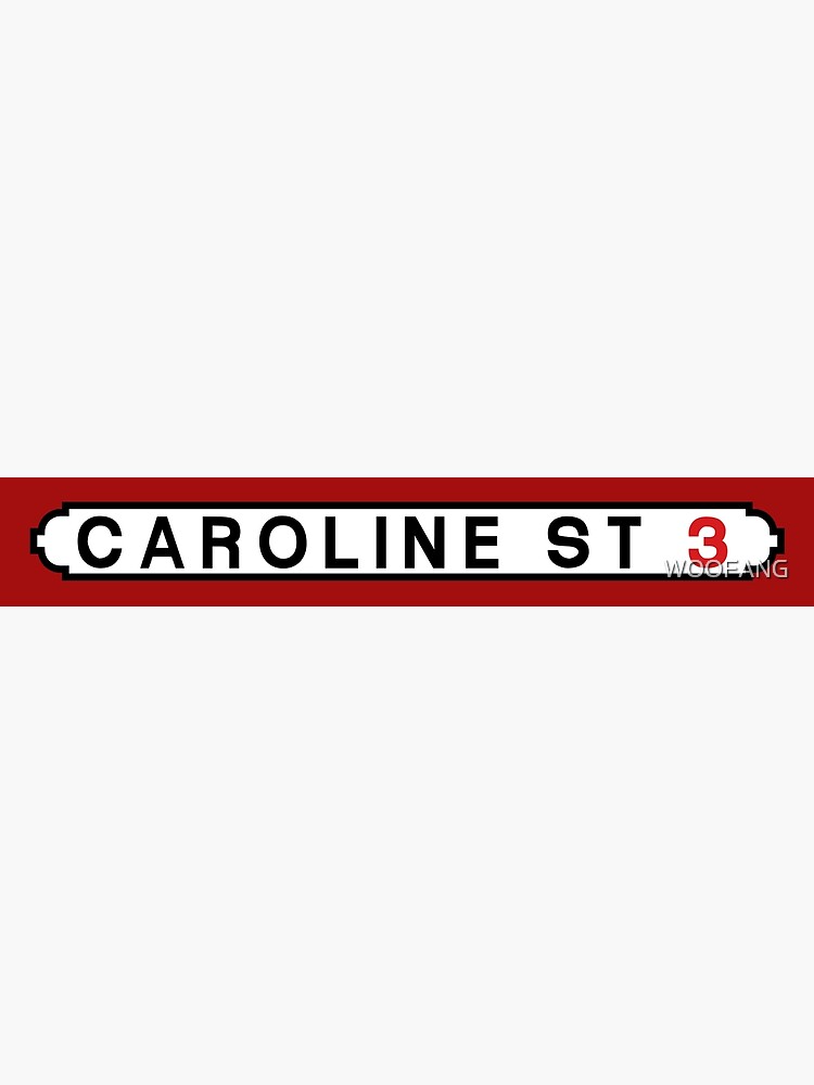 Lámina fotográfica «CAROLINE STREET 3 SEÑALIZACIÓN DE UNA LÍNEA» de ...