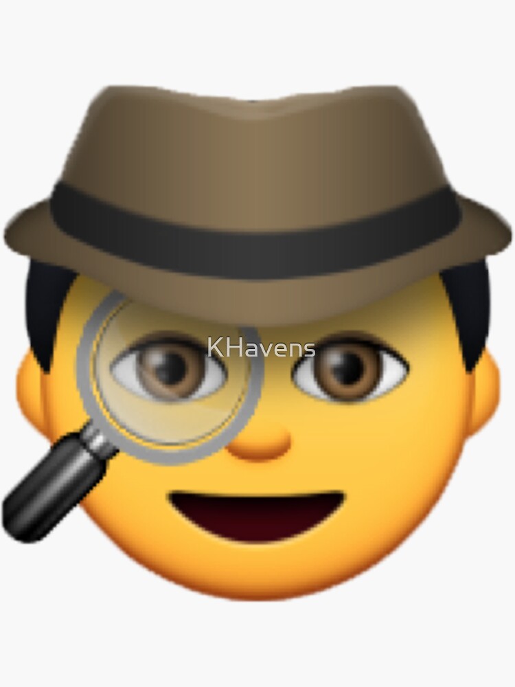 "Detective Emoji" Sticker for Sale by KHavens | Redbubble