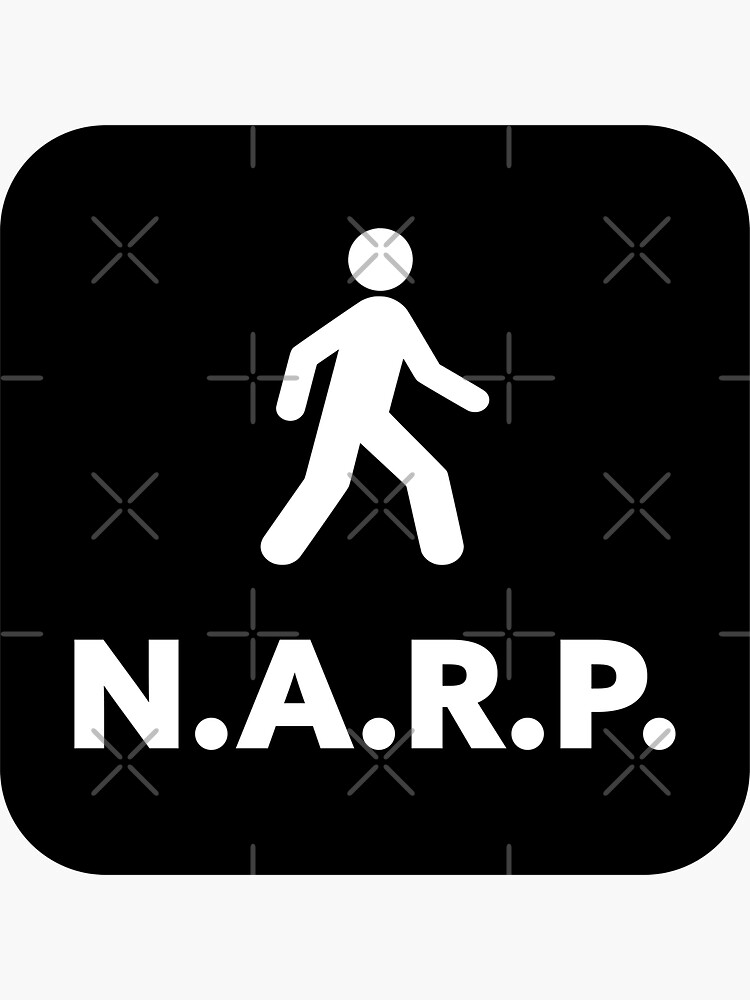"NARP White" Sticker for Sale by cmd-art | Redbubble