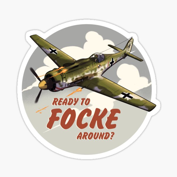 "Ready to Focke Around" Sticker for Sale by smallgojira | Redbubble