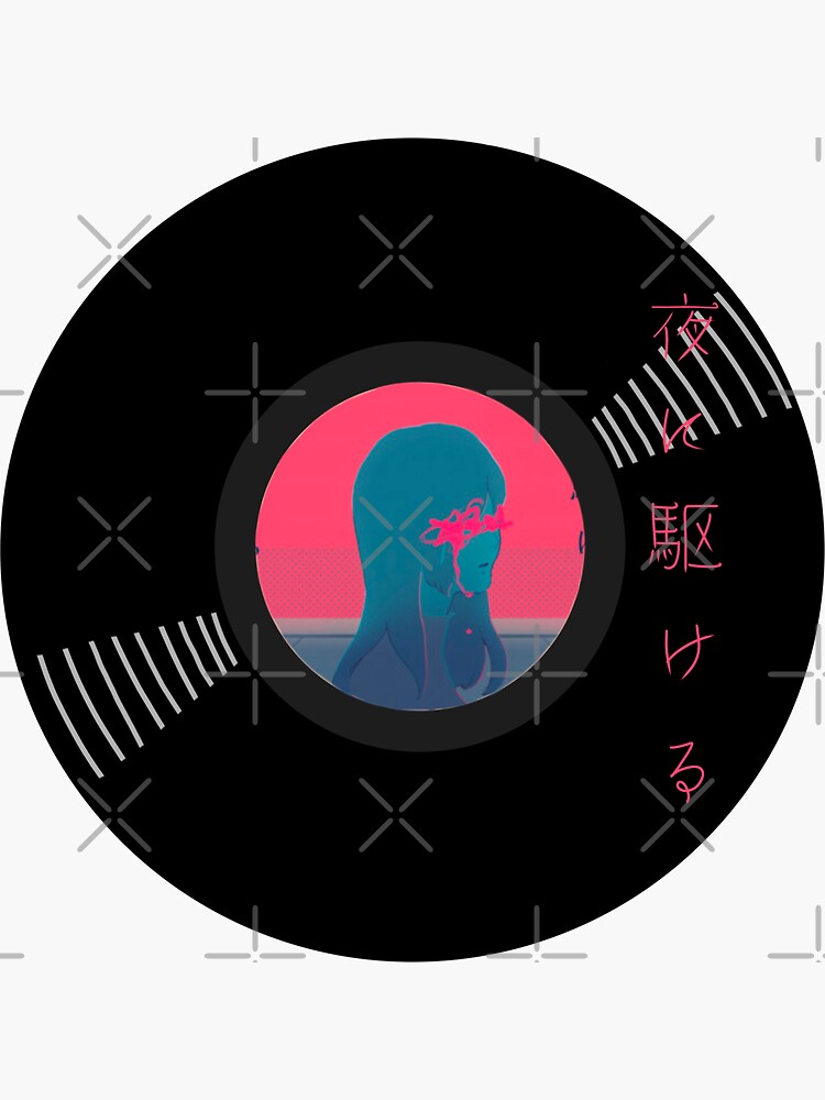 Vinyl Yoasobi Yoru Ni Kakeru Sticker For Sale By Swasrasaily Redbubble