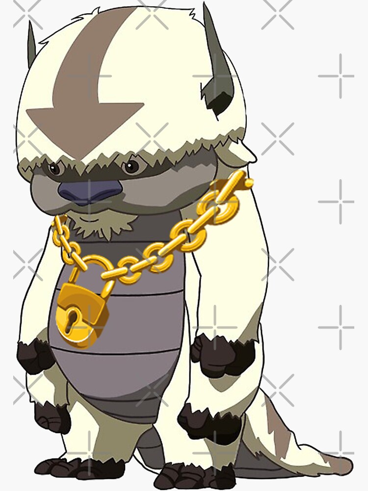 "Appa With gold chain" Sticker for Sale by STOREMAAR | Redbubble