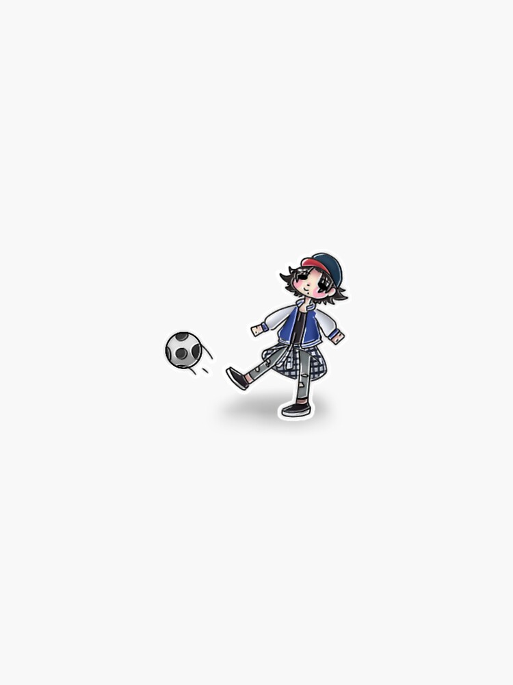 "Small Jiro playing" Sticker by Lu-Nakami | Redbubble