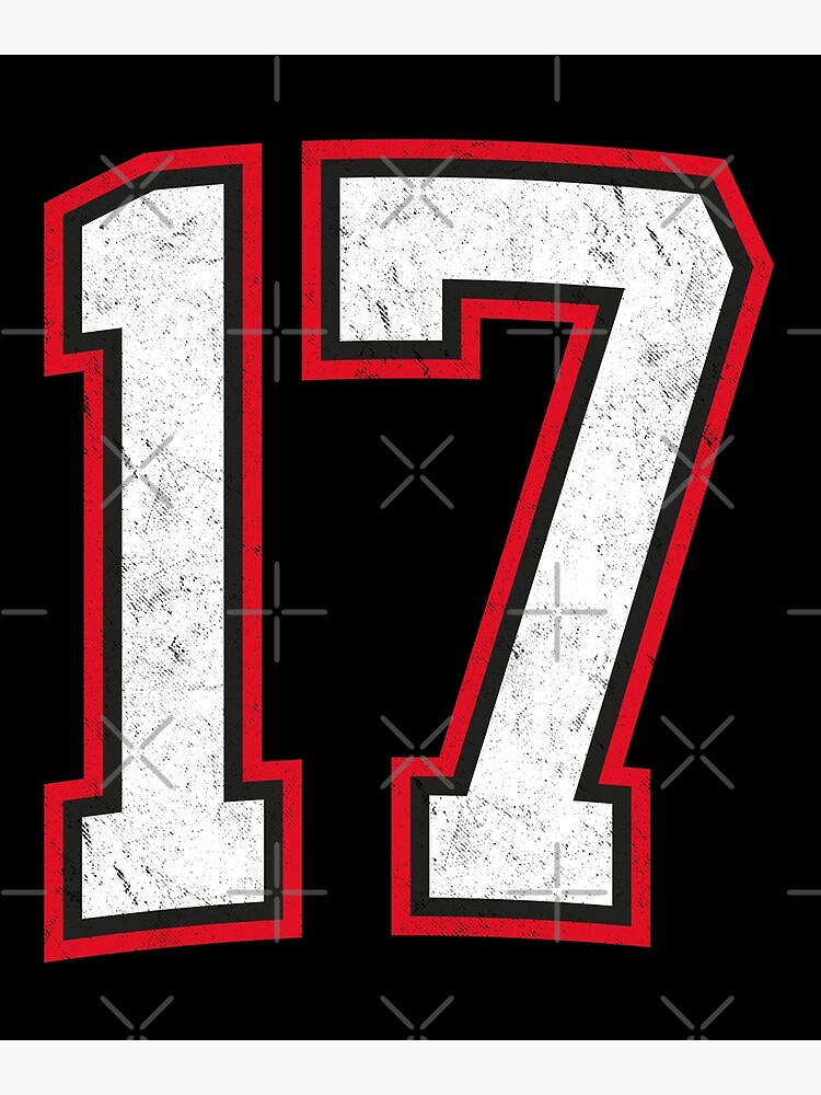 Póster «Número diecisiete 17» de melvtec | Redbubble