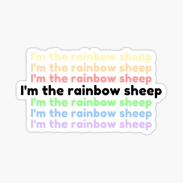"I'm the Rainbow Sheep Pride Sticker" Sticker for Sale by ...