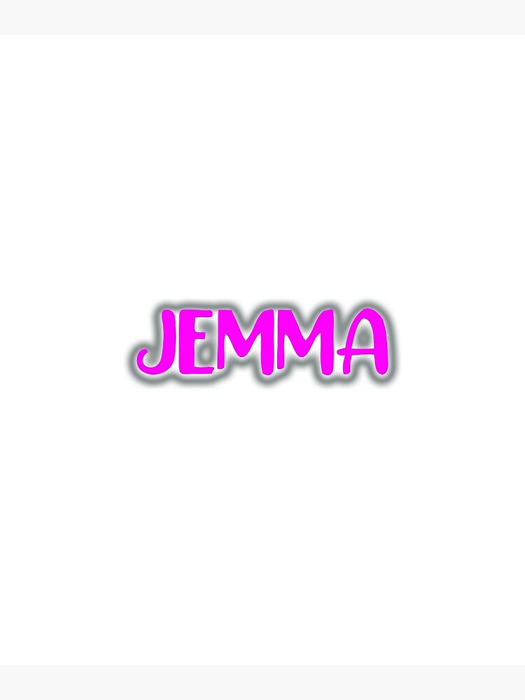 "JEMMA" Poster for Sale by pink-name | Redbubble