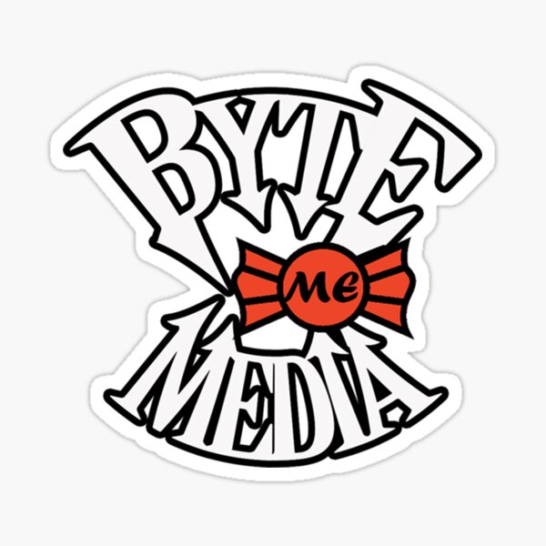 "ByteMeMedia logo" Sticker by Byte-Me-Media | Redbubble