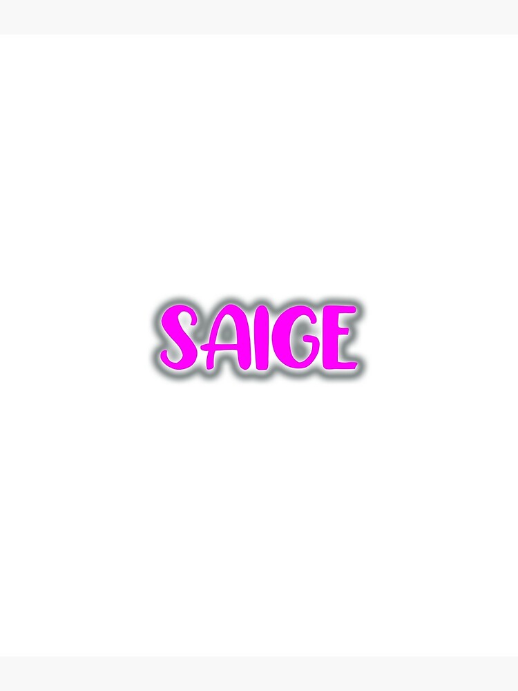"SAIGE" Poster for Sale by pink-name | Redbubble