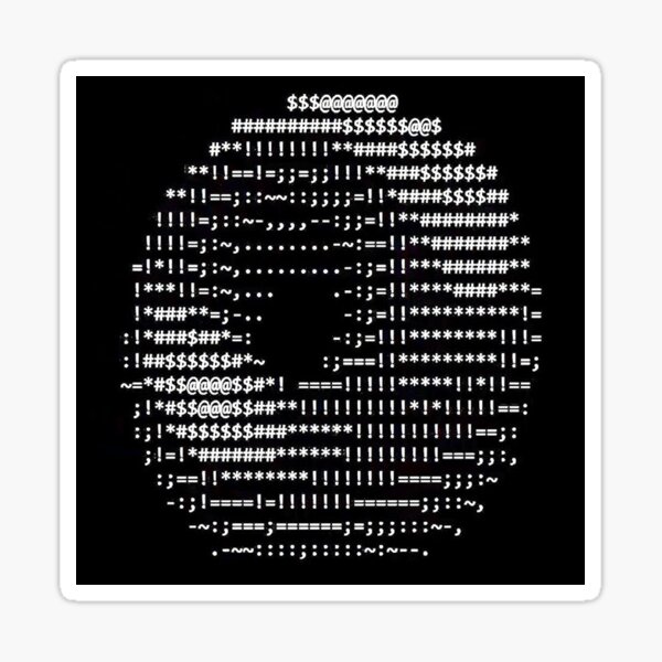 "ASCII Donut " Sticker for Sale by isaac-chuah | Redbubble