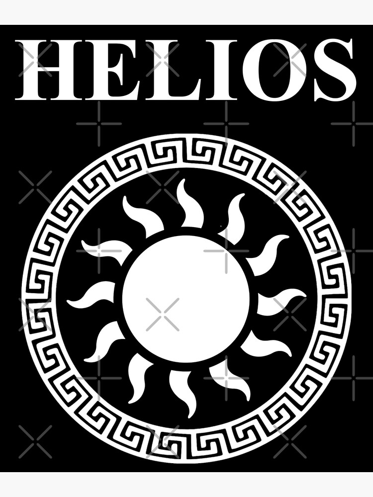 "Helios Ancient Greek God of the Sun Symbol" Metal Print for Sale by ...