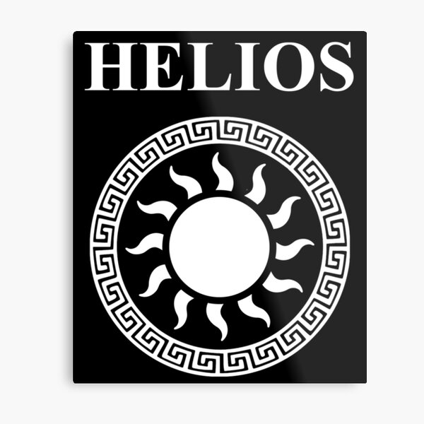 "Helios Ancient Greek God of the Sun Symbol" Metal Print for Sale by ...