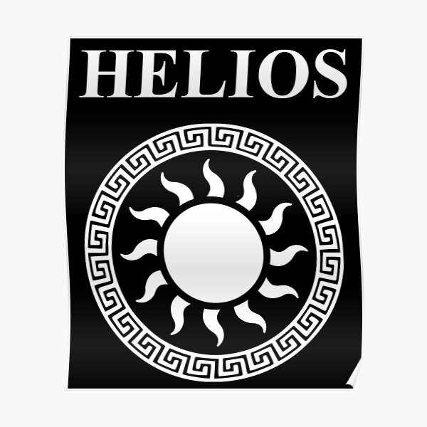 "Helios Ancient Greek God of the Sun Symbol" Poster for Sale by ...