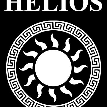 "Helios Ancient Greek God of the Sun Symbol" Metal Print for Sale by ...