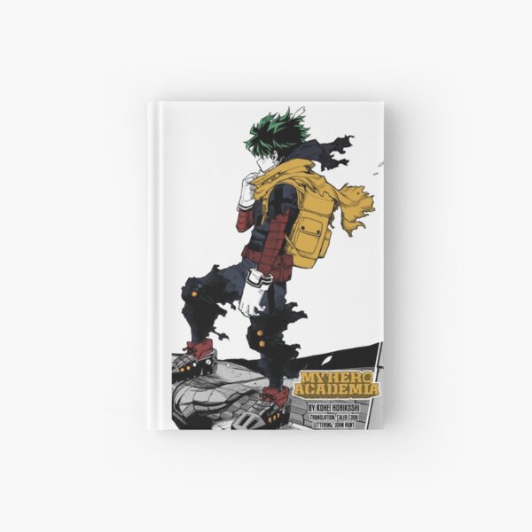 "My Hero Academia Deku Leaves UA" Hardcover Journal by lgextra | Redbubble