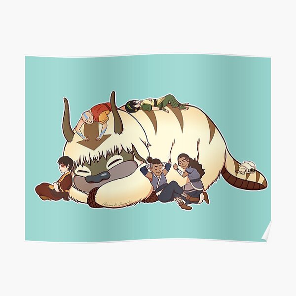 "avatar the last airbender, appa art painting" Poster for Sale by ...