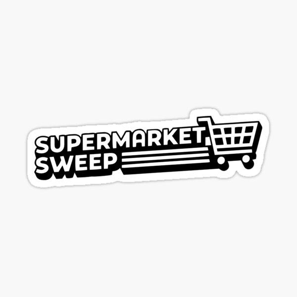 "Supermarket Sweep" Sticker for Sale by NicolasParisian | Redbubble