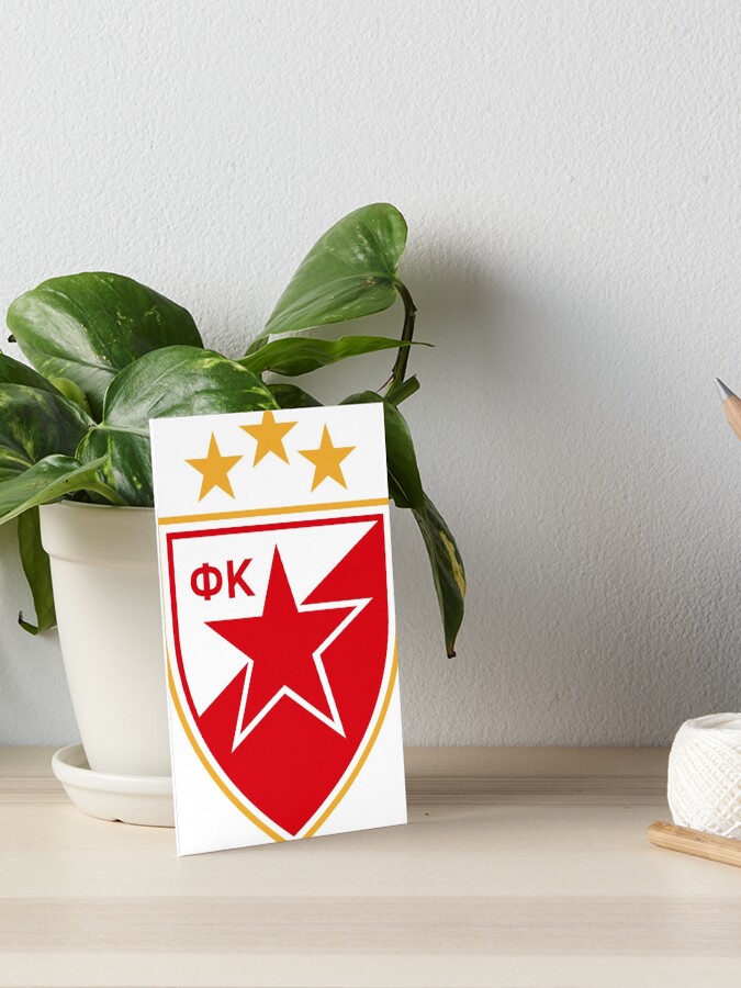 "Crvena Zvezda Red Star crest" Art Board Print for Sale by kikirikipiki ...