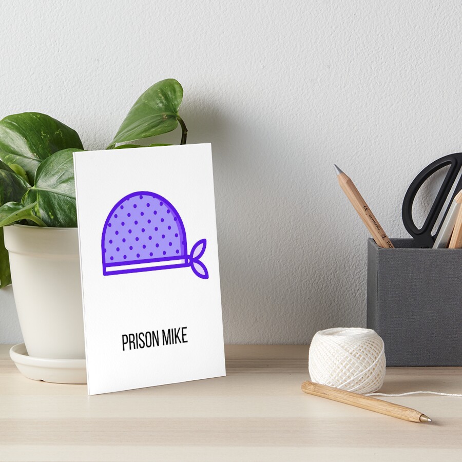 "Prison Mike Minimalist Graphic Print (Michael Scott)" Art Board Print ...