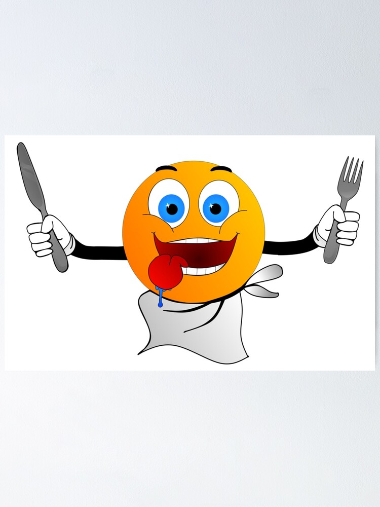 "hungry emoji" Poster by JL-Genuine | Redbubble