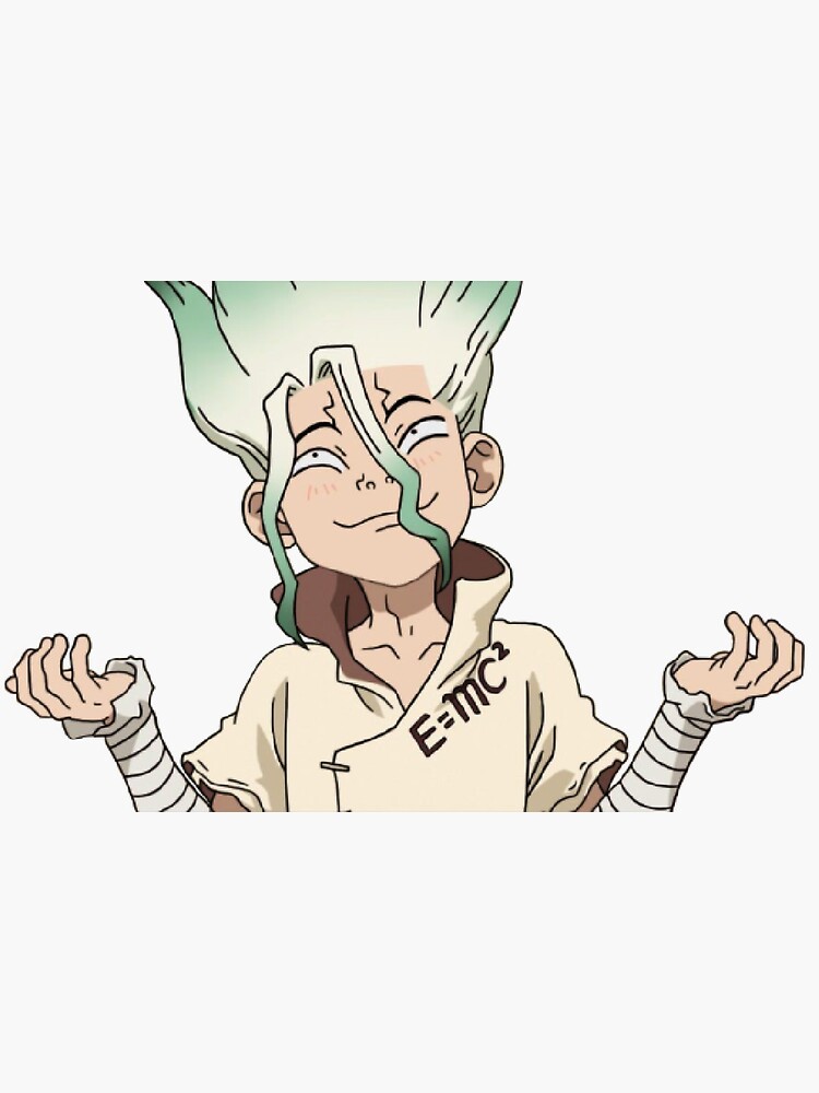 "dr stone senku ishigami" Sticker for Sale by snazzymina | Redbubble